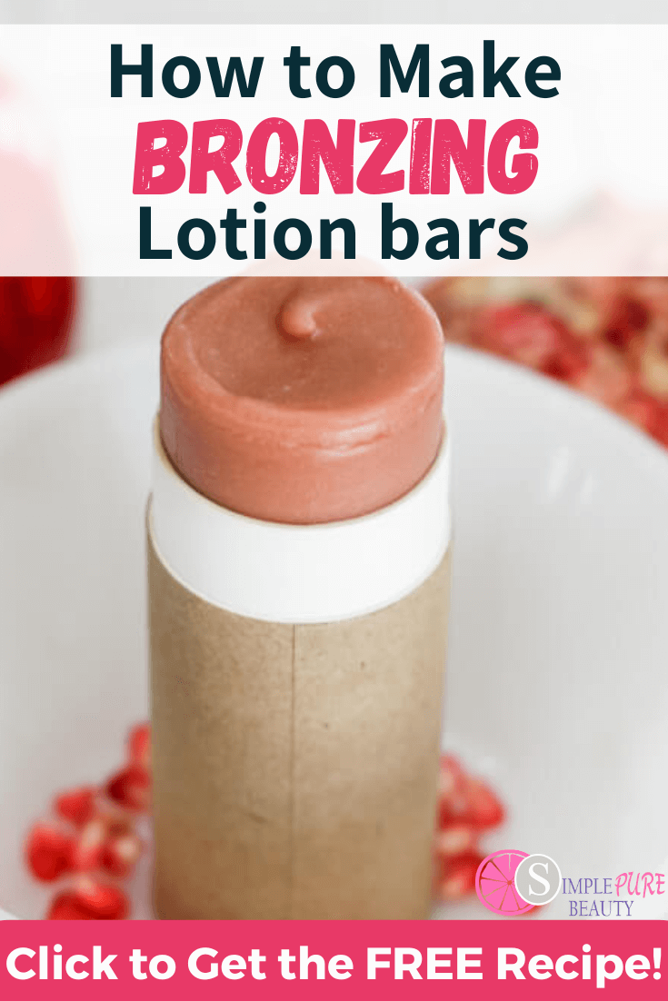 DIY Bronzing Body Lotion Bars for Dry Aging Skin - Simple Pure Beauty