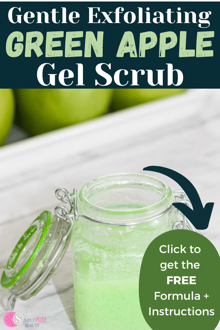 DIY Green Apple Gel Scrub - Simple Pure Beauty
