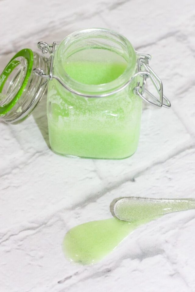 DIY Green Apple Gel Scrub - Simple Pure Beauty